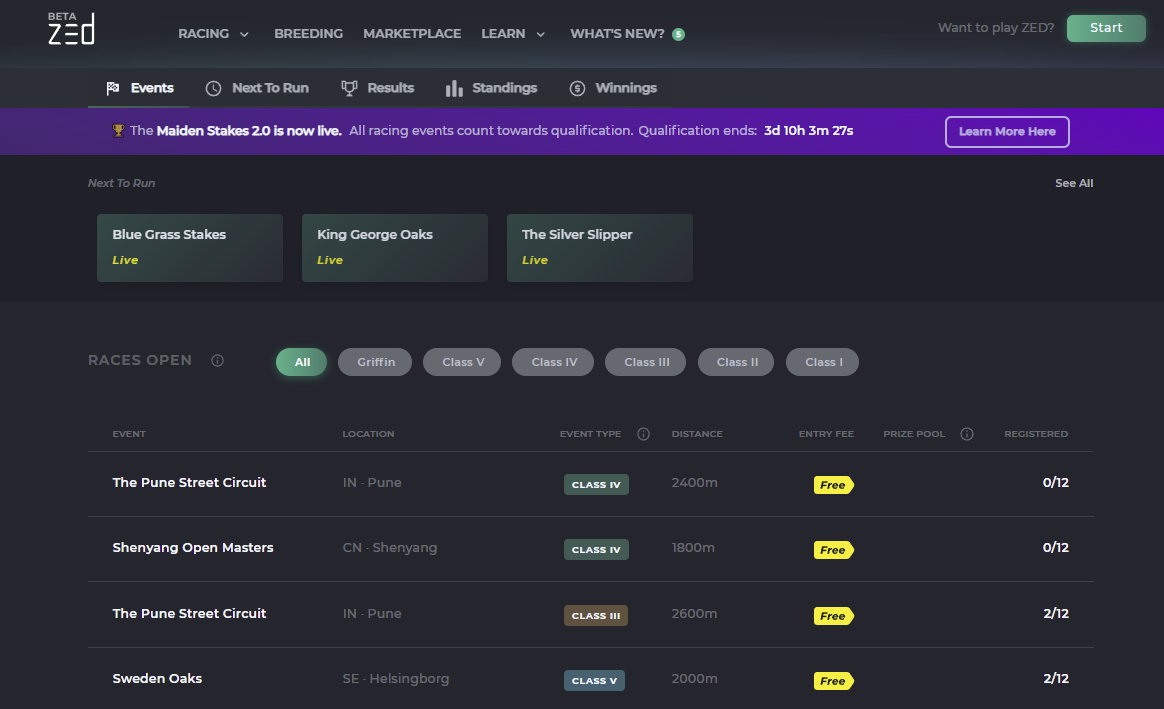 Zed Run NFT Horse Racing Review 2025 - Horse.Bet