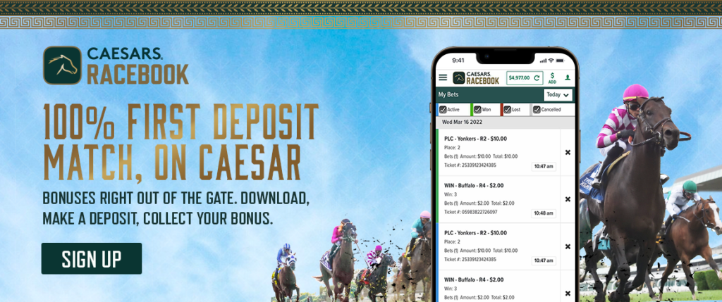Caesars Racebook Bonus, Reg Codes, Pari-Mutuel Betting and Live ...