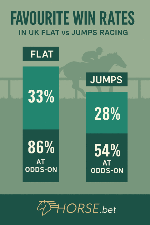 Favourite Win Rates in UK Flat vs Jumps Racing - Horse.Bet